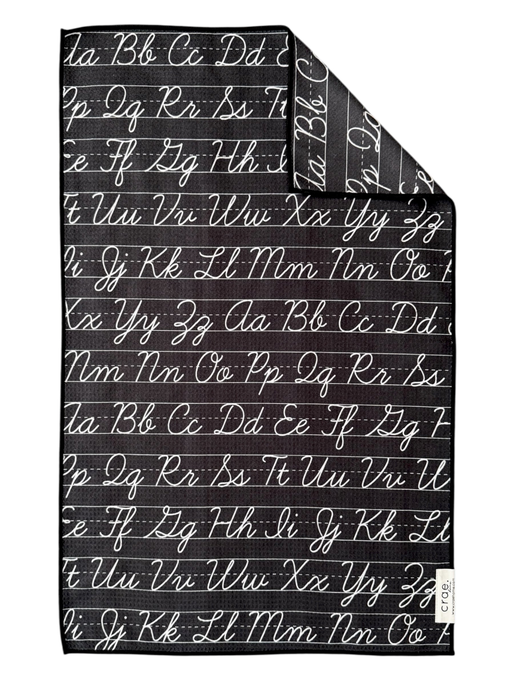 Cursive: Double-Sided Hand Towel – crae.