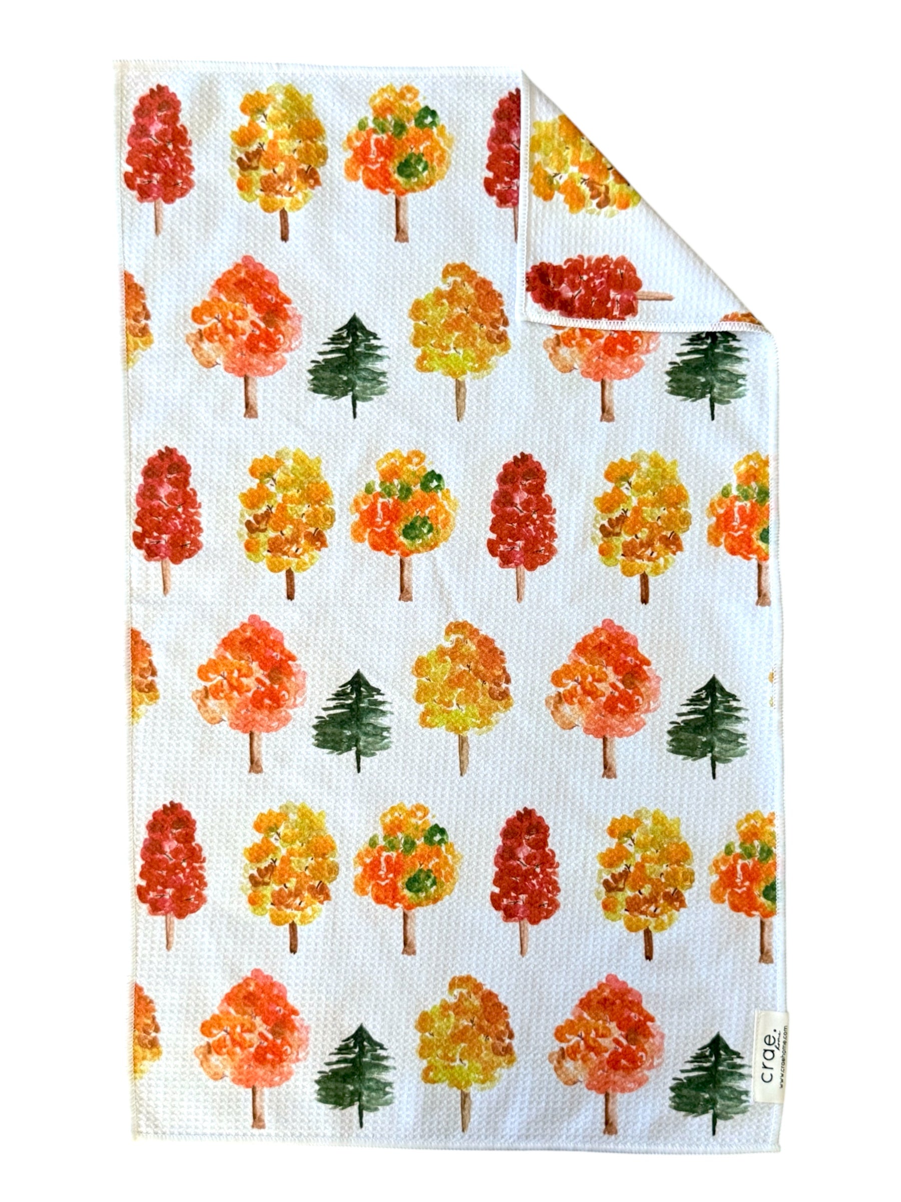 Happy Little Trees: Double-Sided Hand Towel – crae.