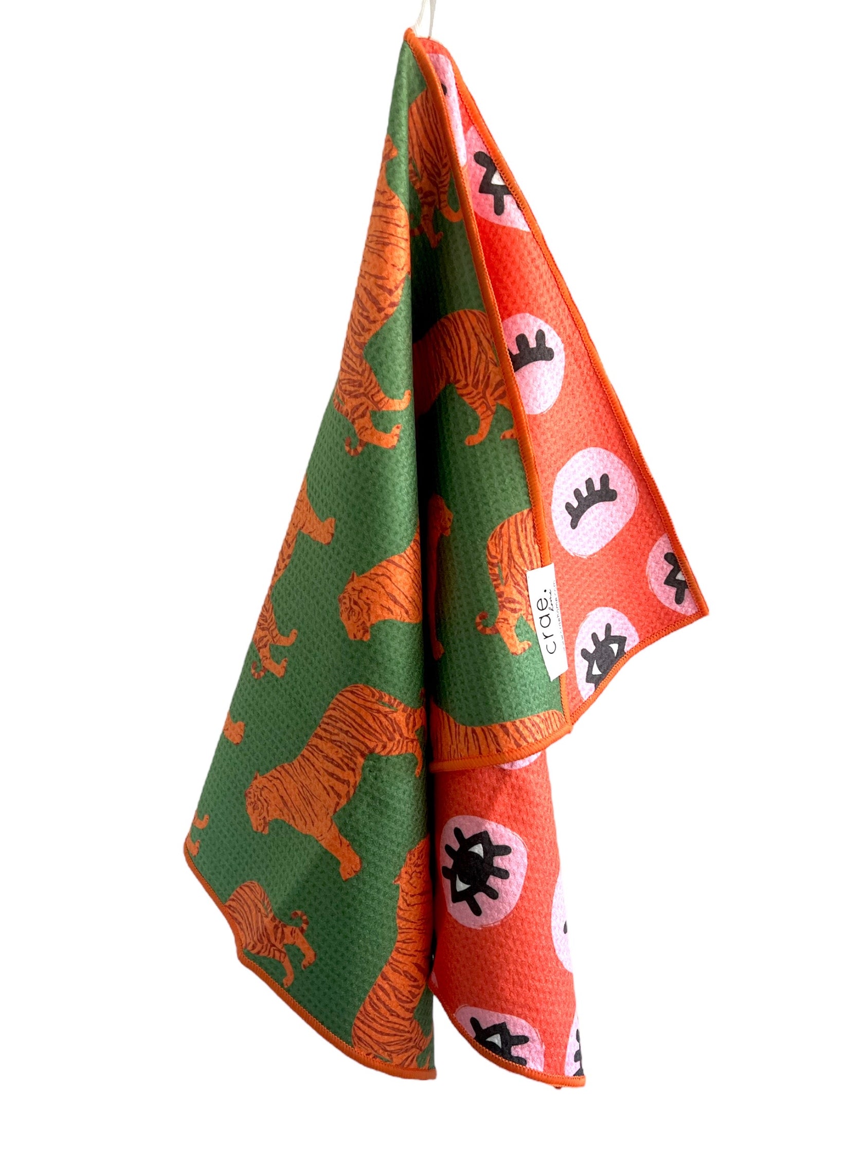 Eye of the Tiger Reversible Hand Towel – crae.