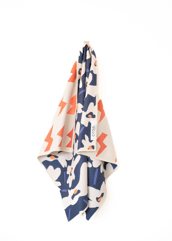 Aqua Daisy Double-Sided – crae.home